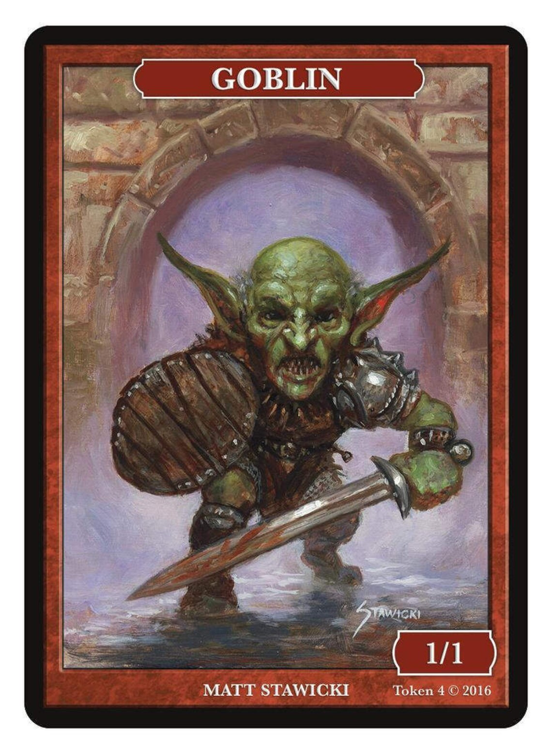 Goblin Token Art by Matt Stawicki Magic the Gathering | Etsy