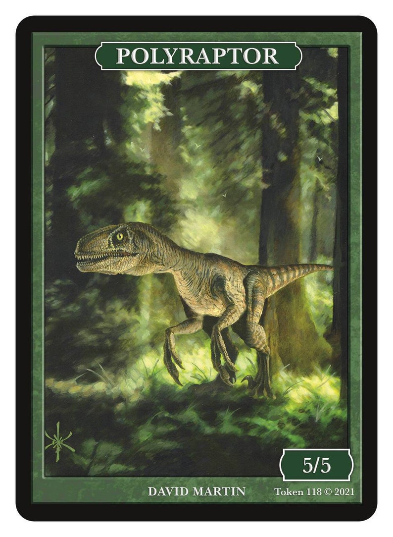 Polyraptor Token Art by David Martin Magic the Gathering - Etsy