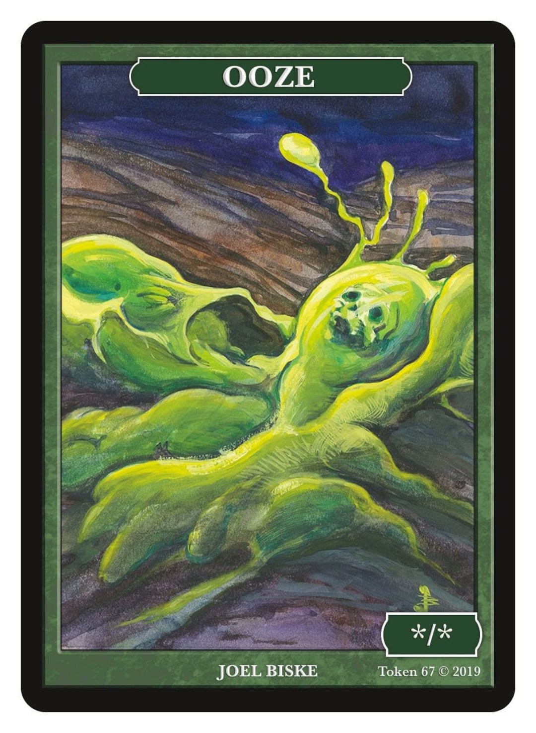 Ooze */* Token, Art by Joel Biske Magic the Gathering Givememana's ...