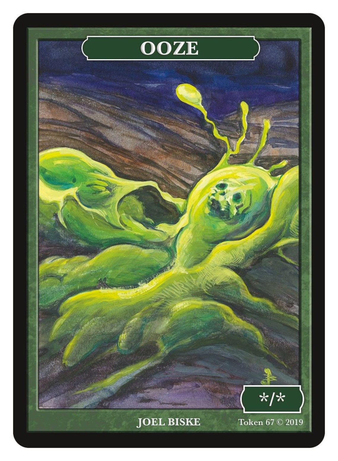 Ooze / Token Art by Joel Biske Magic the Gathering | Etsy