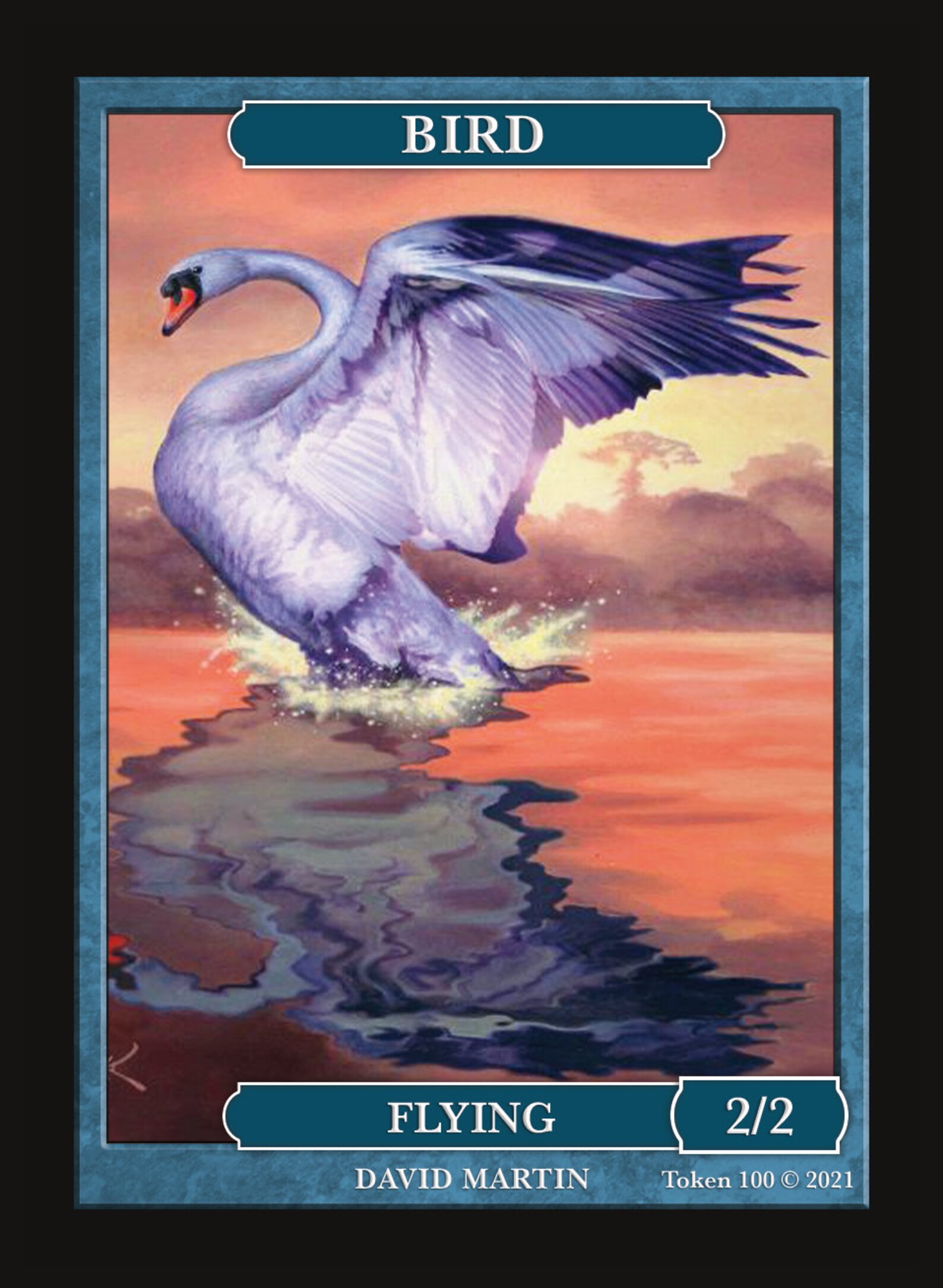 Bird Token 1/1 Art by David Martin Magic the Gathering | Etsy