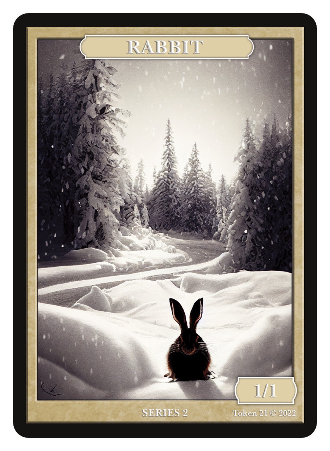 Rabbit Token Series 2 of Givememana's Tokens Magic the Gathering ...