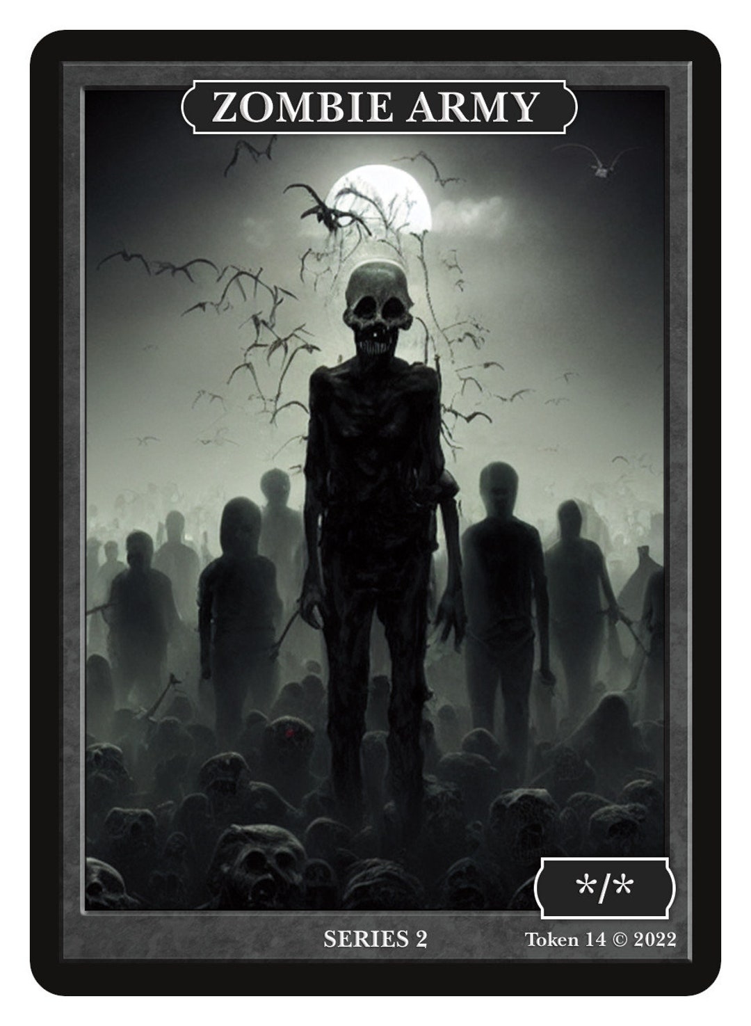 Zombie Army Token Series 2 of Givememana's Tokens Magic the Gathering ...