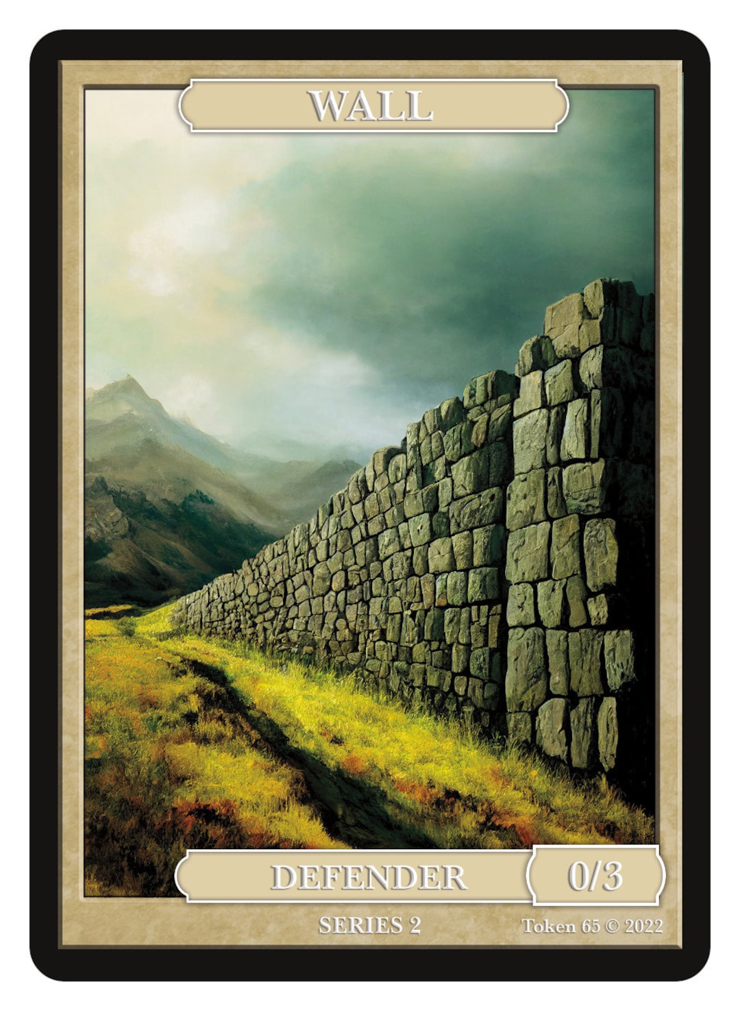 Wall Token Series 2 of Givememana's Tokens Magic the Gathering Limited ...