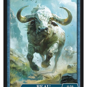 Legendary OX Beau Token Token Series 2 of Givememana's Tokens Magic the ...