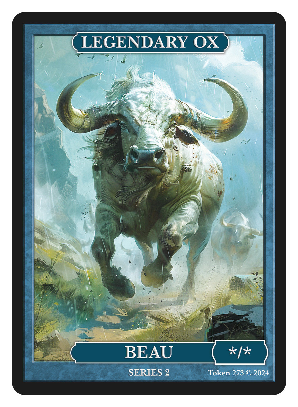 Legendary OX Beau Token Token Series 2 of Givememana's Tokens Magic the ...