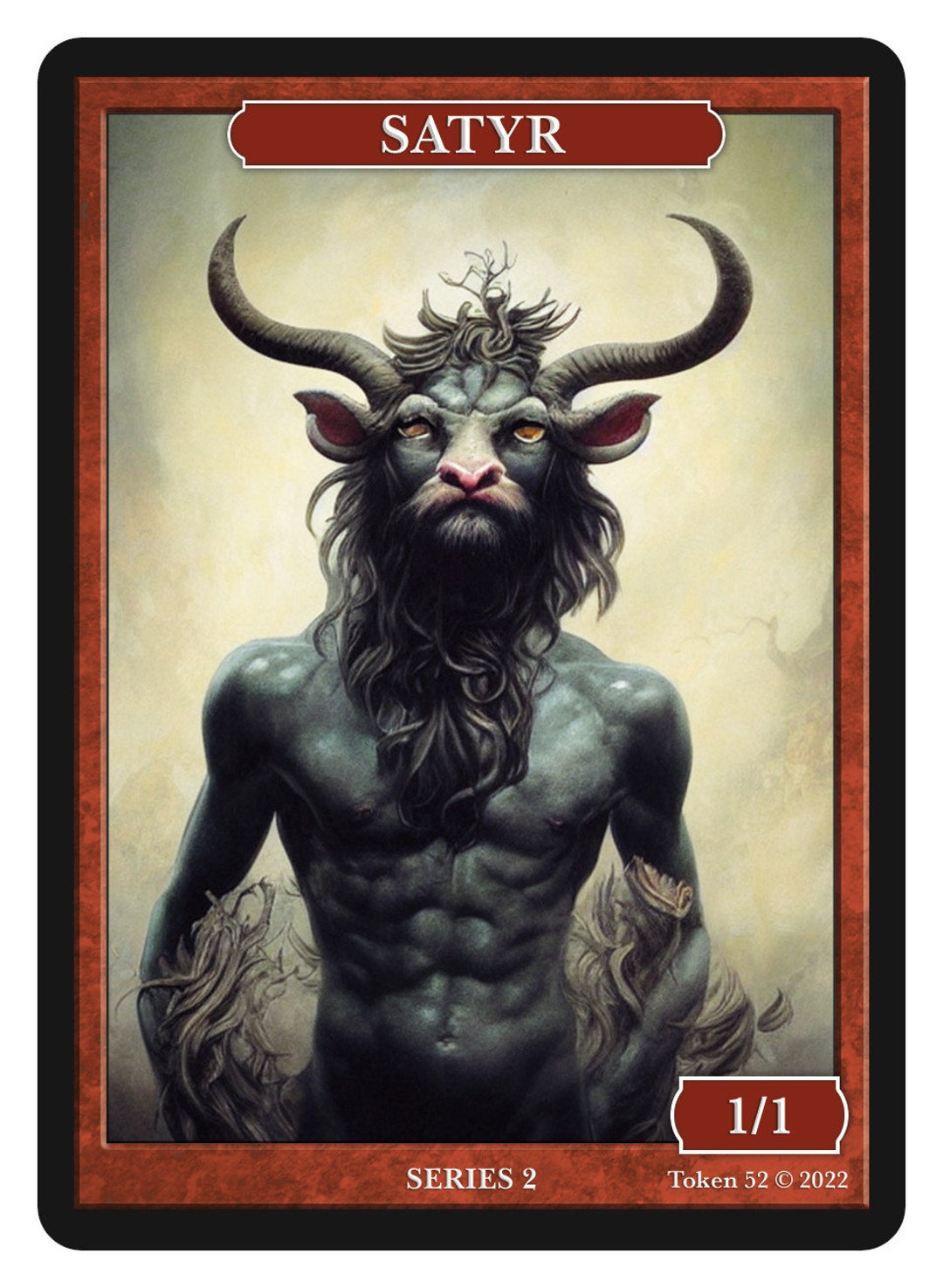 Satyr Token Series 2 of Givememana's Tokens Magic the Gathering Limited ...