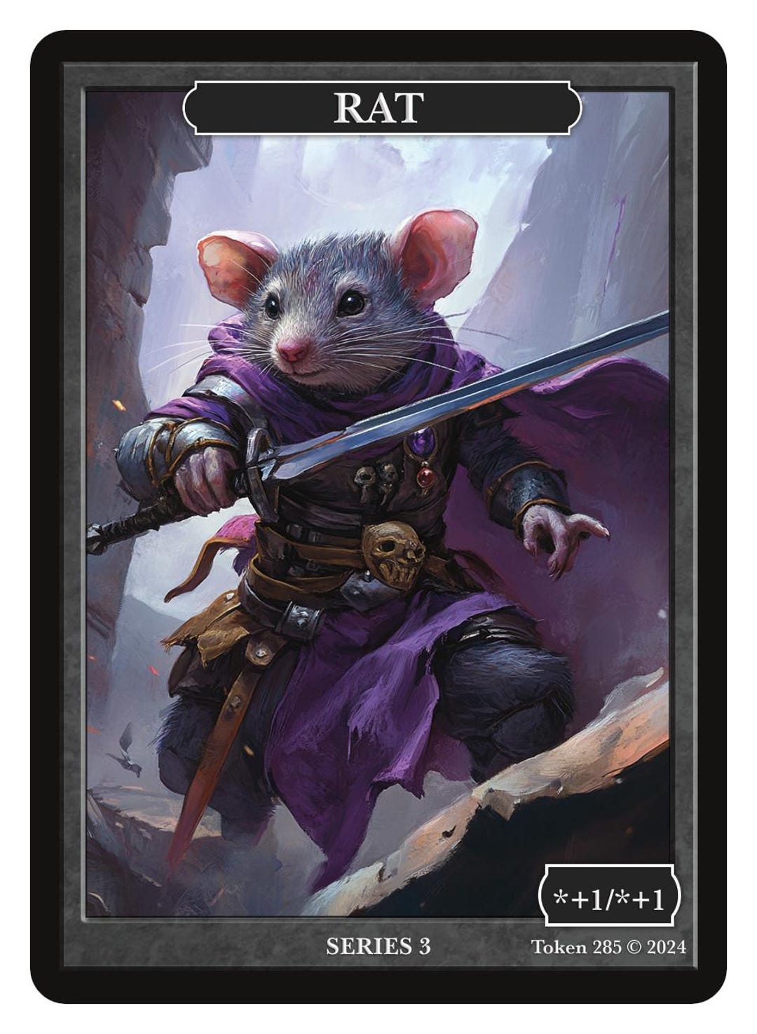 Rat Token Series 2 of Givememana's Tokens Magic the Gathering Limited ...