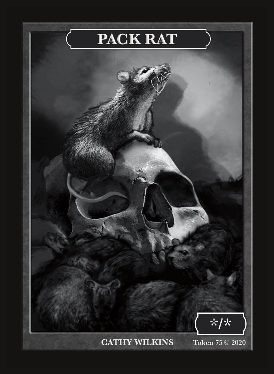 Pack Rat / Token Art by Cathy Stawicki Magic the Gathering | Etsy