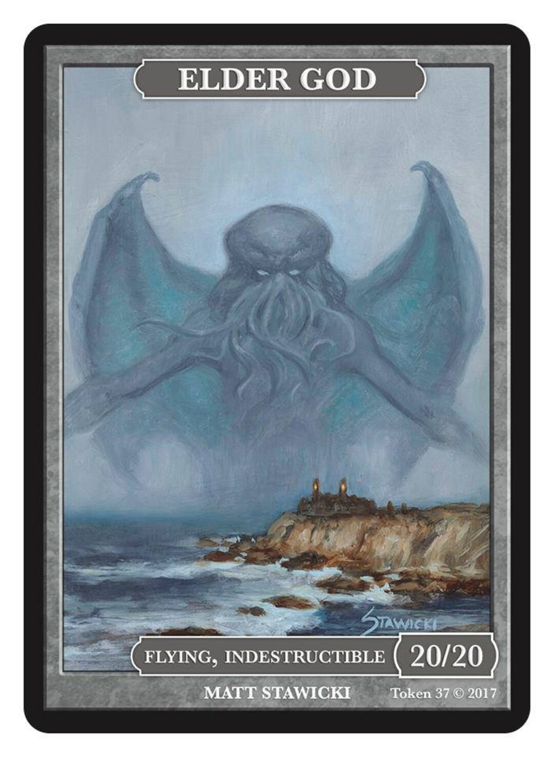 Elder God (marit Lage) Token, Art by Matt Stawicki Magic the Gathering ...