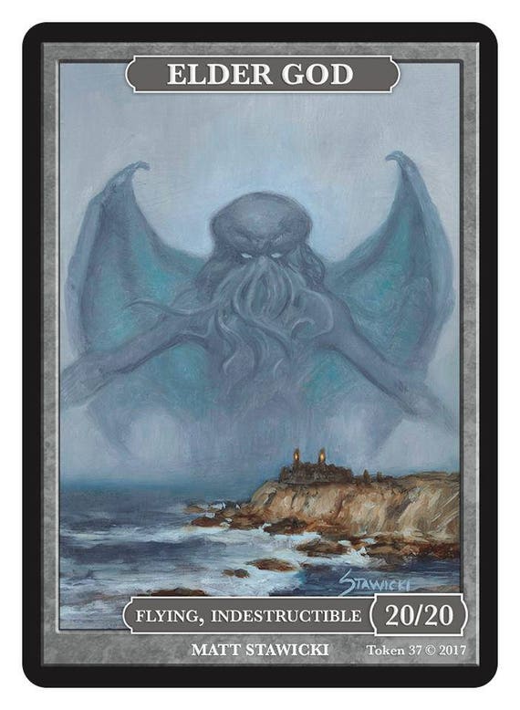 Elder God marit Lage Token Art by Matt Stawicki Magic the - Etsy
