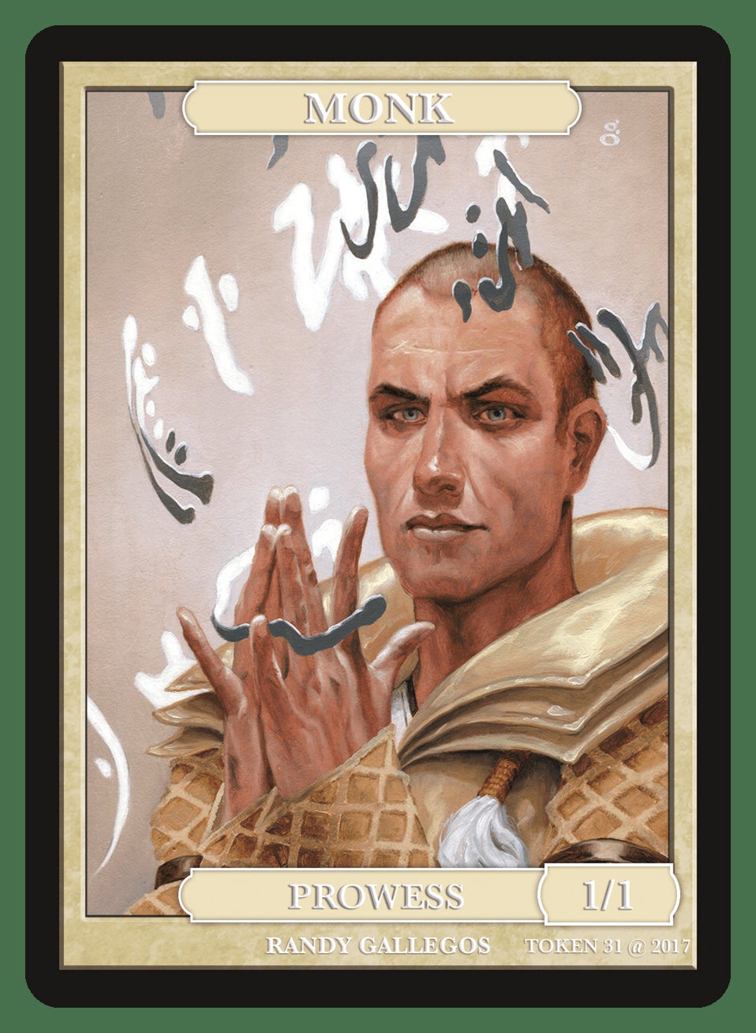 Monk Token by Randy Gallegos Magic the Gathering Givememana's Tokens ...