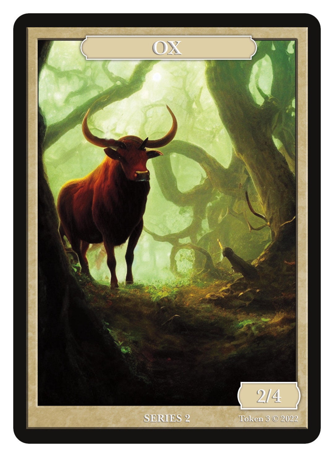 OX Token Series 2 of Givememana's Tokens Magic the Gathering Limited ...
