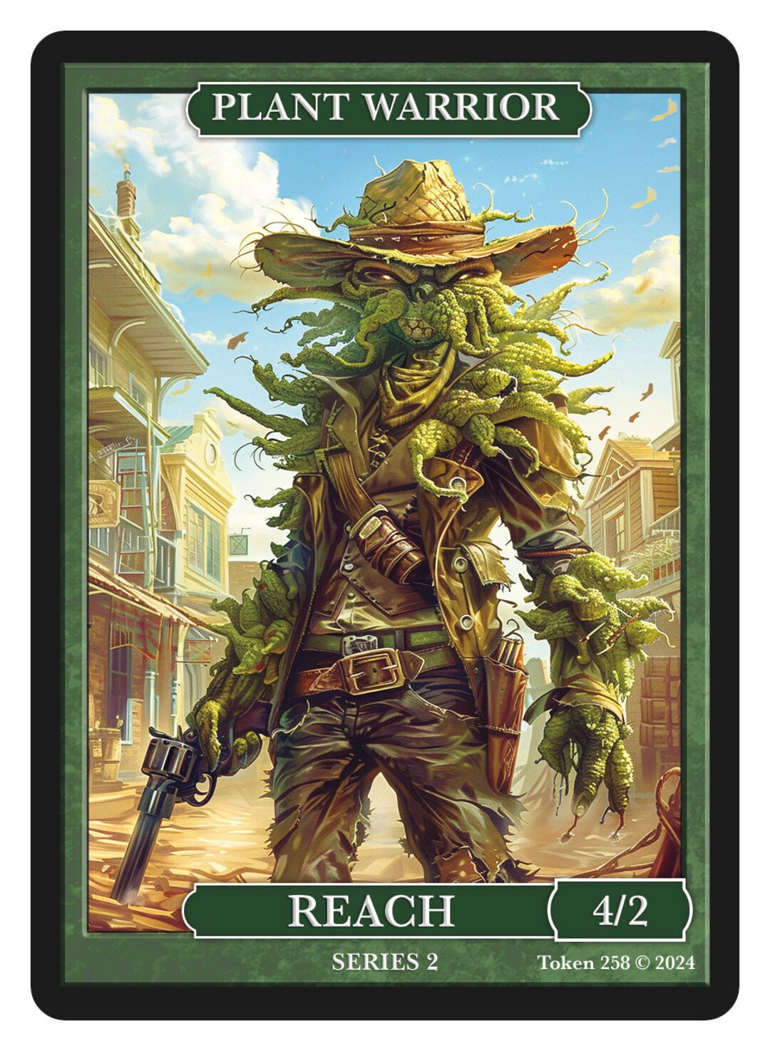 Plant Warrior Token Token Series 2 of Givememana's Tokens Magic the ...
