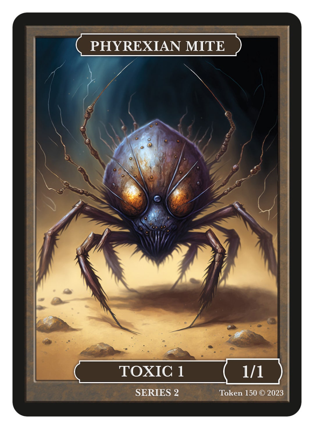 Phyrexian Mite Token Series 2 of Givememana's Tokens Magic the Gathering Limited Edition - Etsy