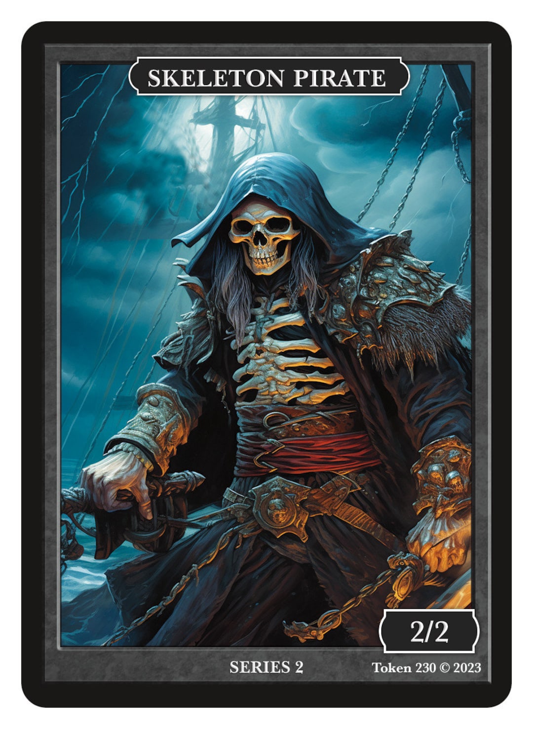 Skeleton Pirate Token Series 2 of Givememana's Tokens Magic the ...