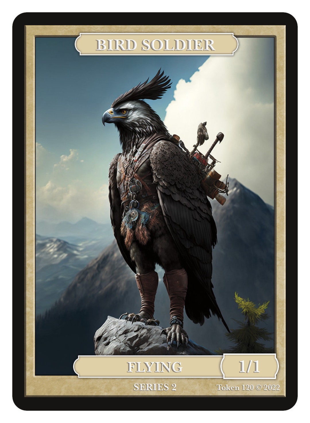 Bird Soldier Token Series 2 of Givememana's Tokens Magic the Gathering ...