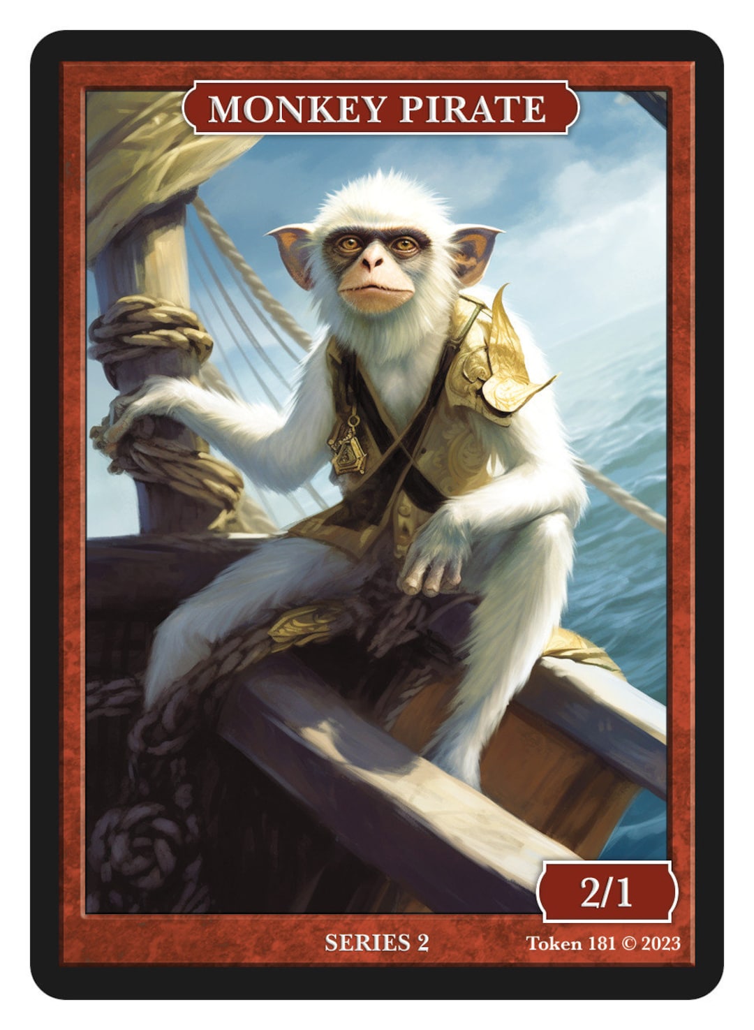 Monkey Pirate Token Series 2 of Givememana's Tokens Magic the Gathering ...
