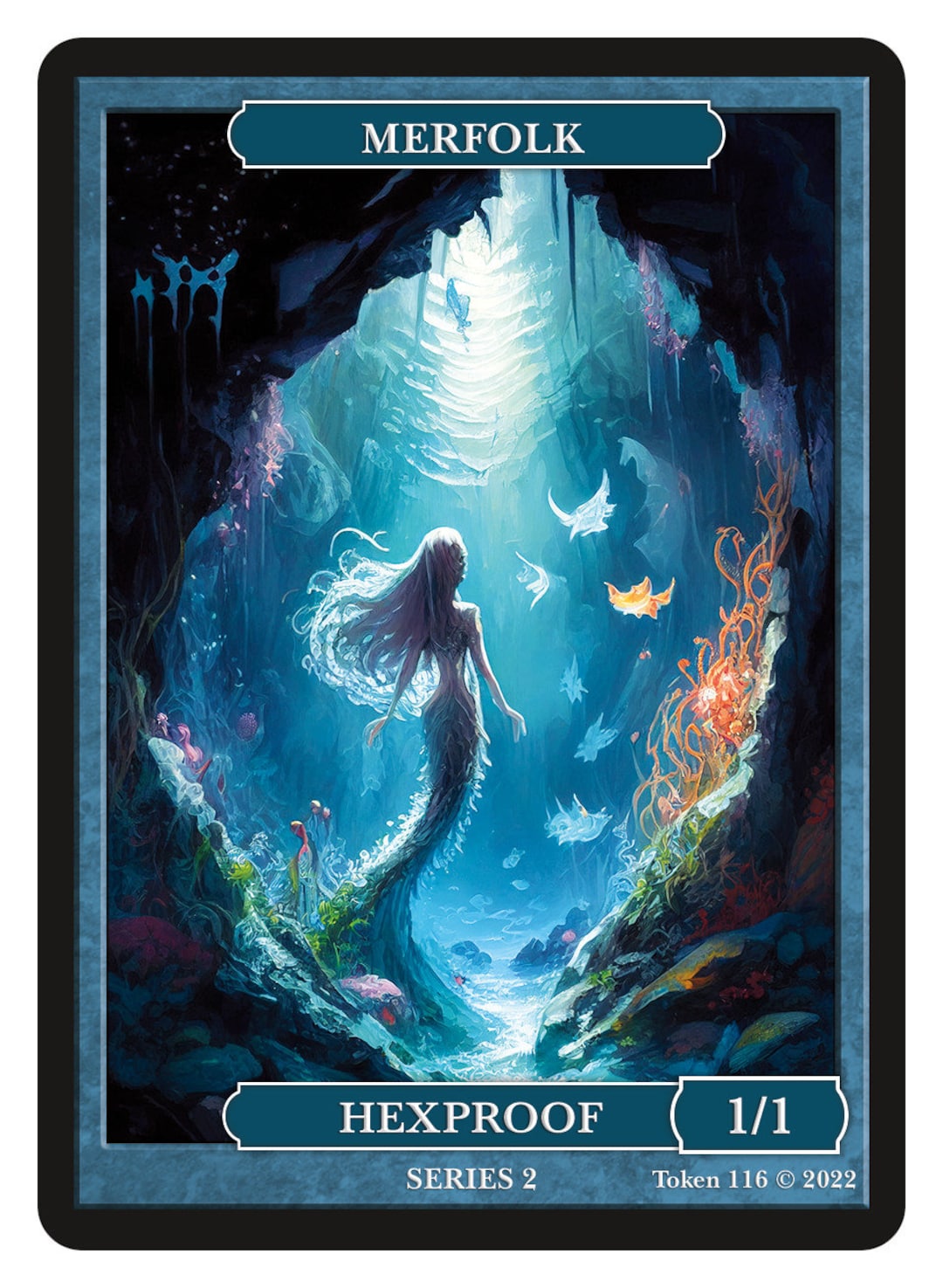 Merfolk Token Series 2 of Givememana's Tokens Magic the Gathering ...