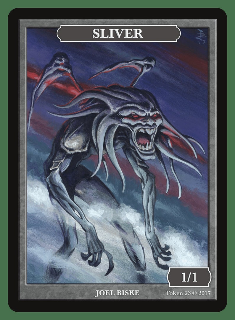 Sliver Token Art by Joel Biske Magic the Gathering Givememana's Tokens ...