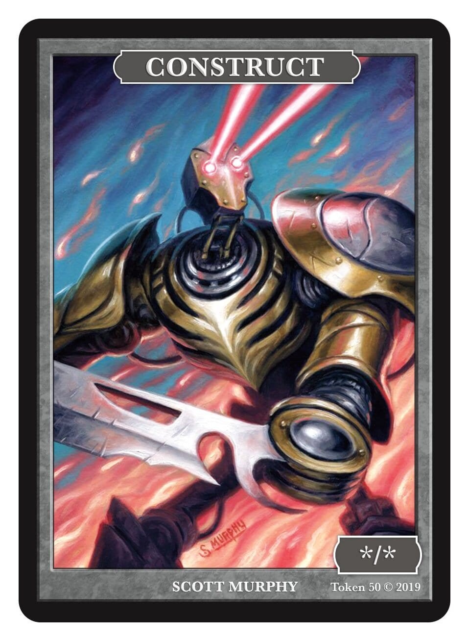 Construct Token Art by Scott Murphy Magic the Gathering - Etsy