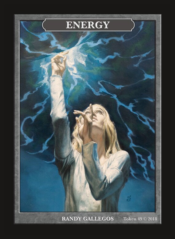 Energy Token by Randy Gallegos Magic the Gathering | Etsy