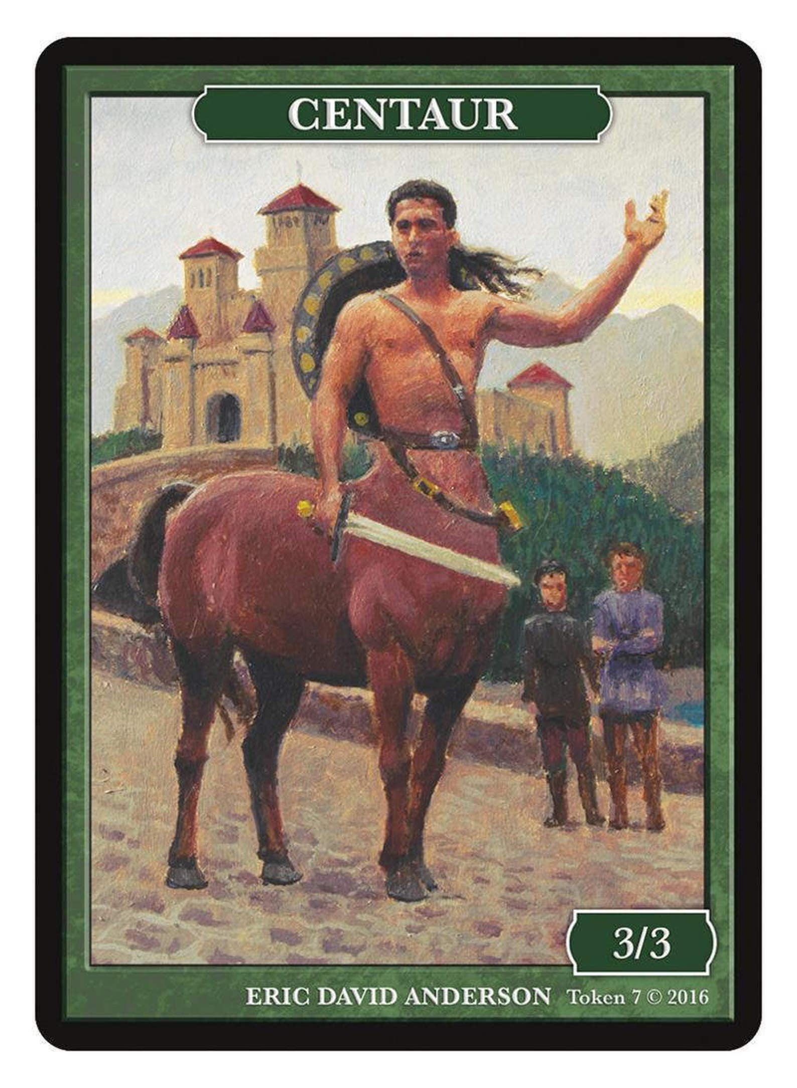 Centaur Token Art por Eric David Anderson Magic the Gathering - Etsy España