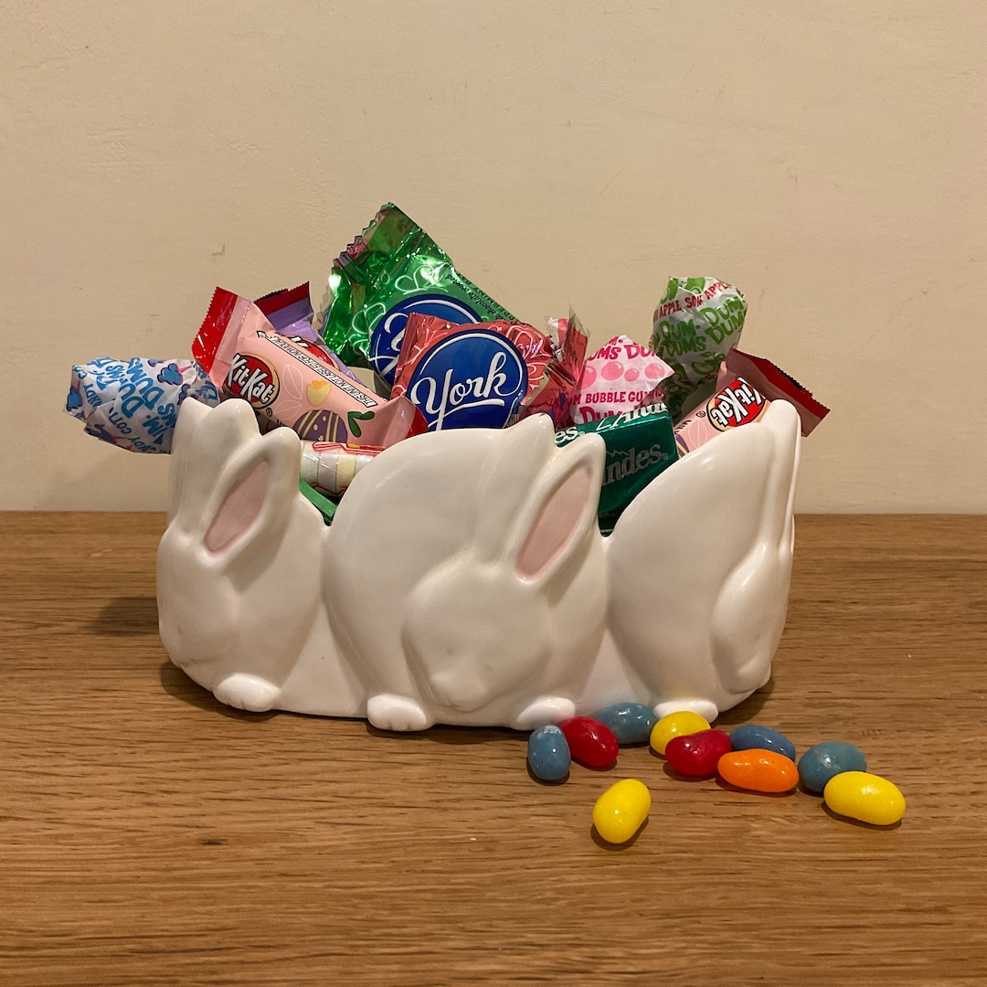 Adorable Ceramic Bunny Rabbit Planter by Department 56 Made in Japan ...