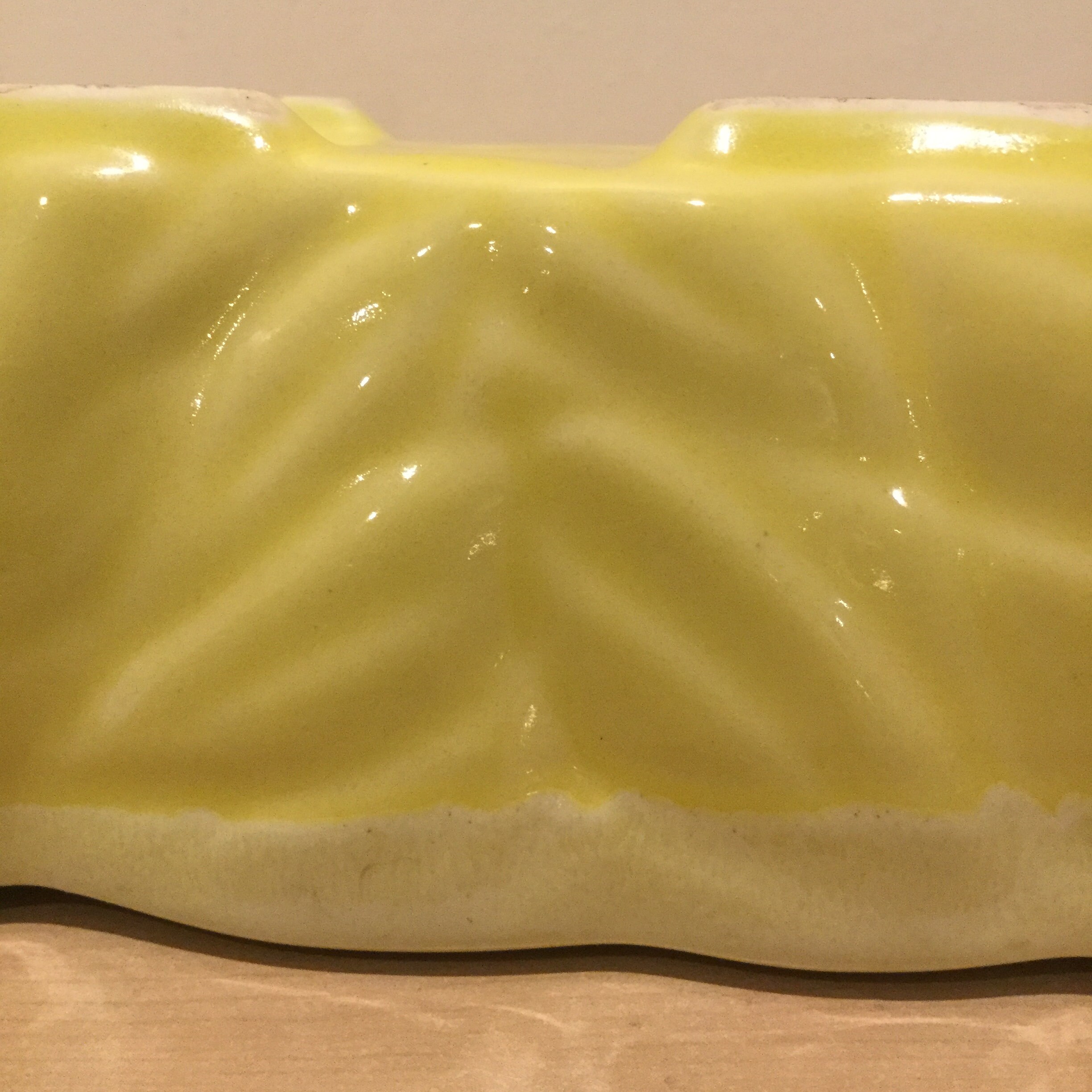 Vintage Lemon Yellow Planter Footed Rectangular Mid Century | Etsy