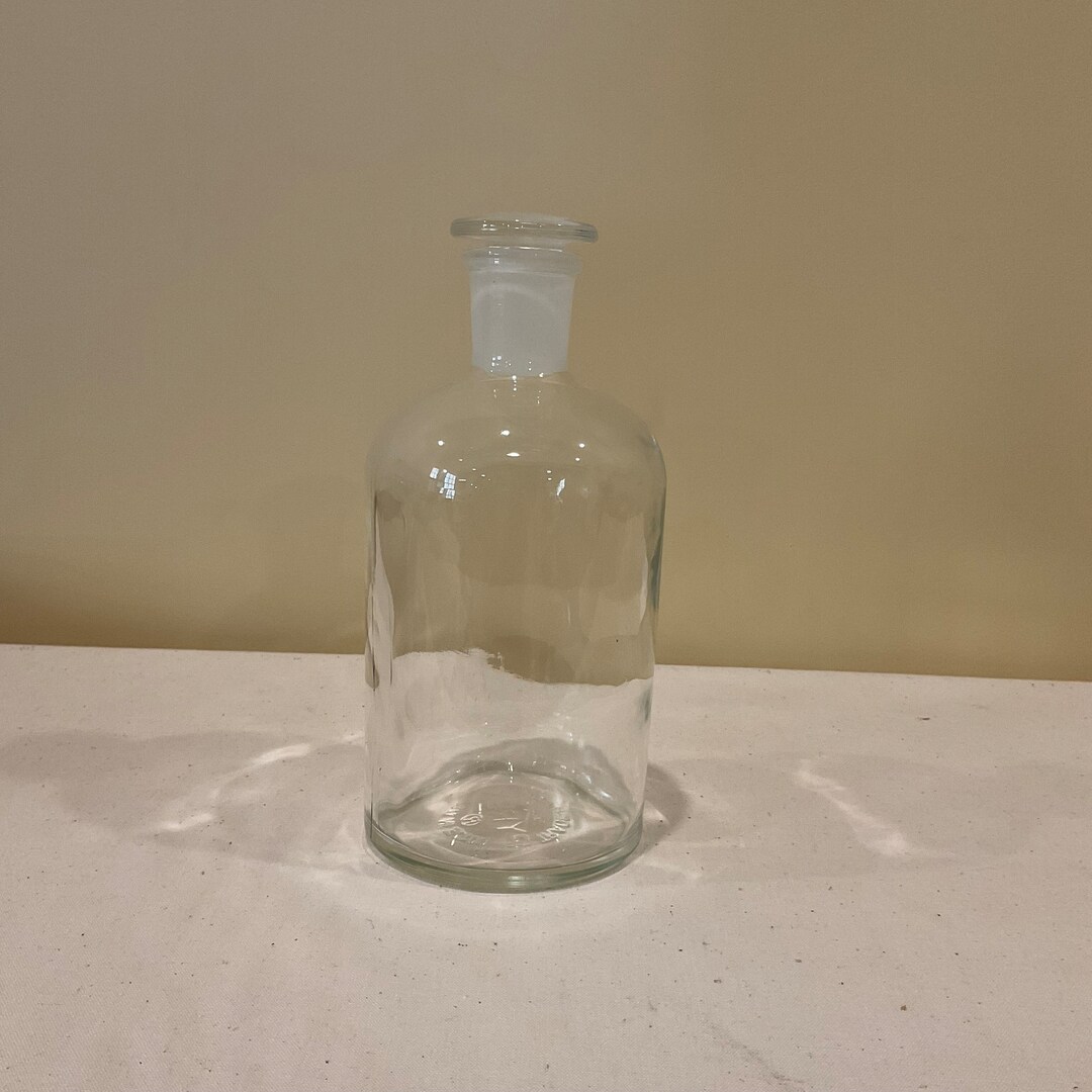 Vintage Pyrex Apothecary Bottle E4 With 29 Stopper Old Science Lab ...