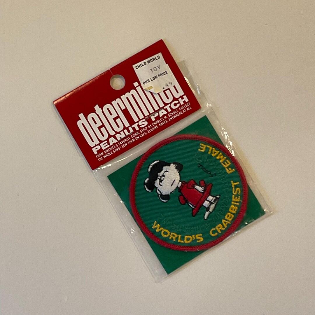 1970s Peanuts Lucy Patch: World's Crankiest Female, New Old Stock - Etsy