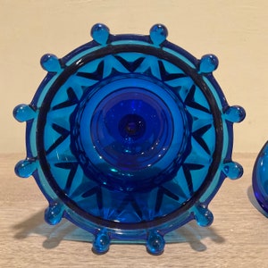 Vintage 1960s Fostoria Crown Collection Cobalt Blue Chalice Covered ...