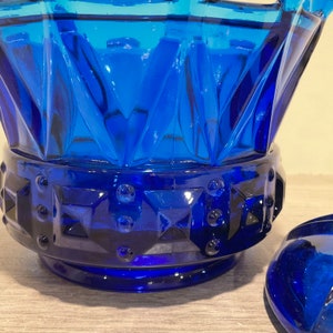 Vintage 1960’s Fostoria Crown Collection Cobalt Blue Candy Dish With ...
