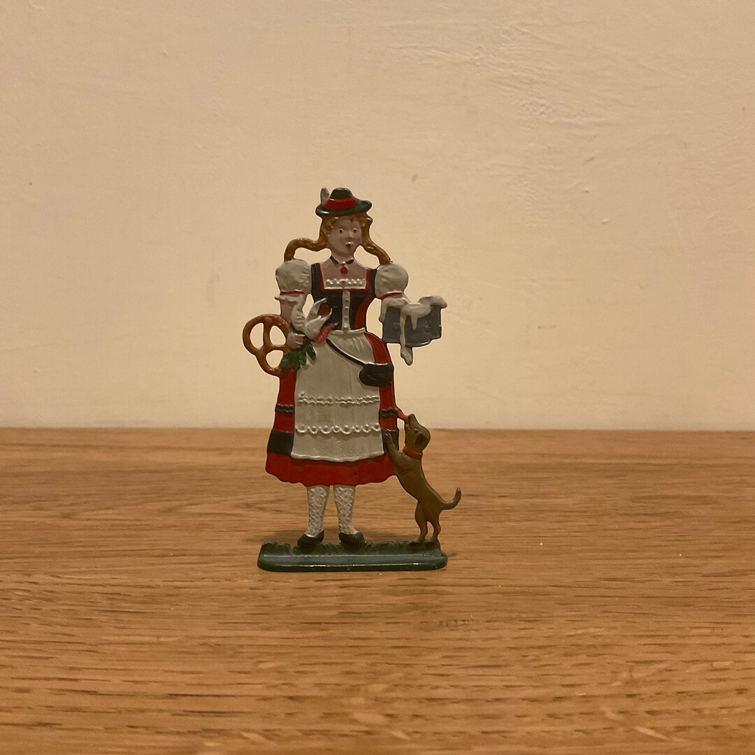 German Women With Beer Stein Miniature Zinn Figure Beer Lover Gift ...