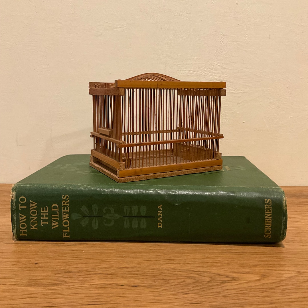 Vintage Bamboo Cricket Cage Made in Japan Small Insect Cage Unique ...