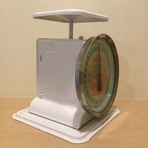 Vintage Hanson Nursery Scale in White Pink and Blue Unique Baby Shower ...