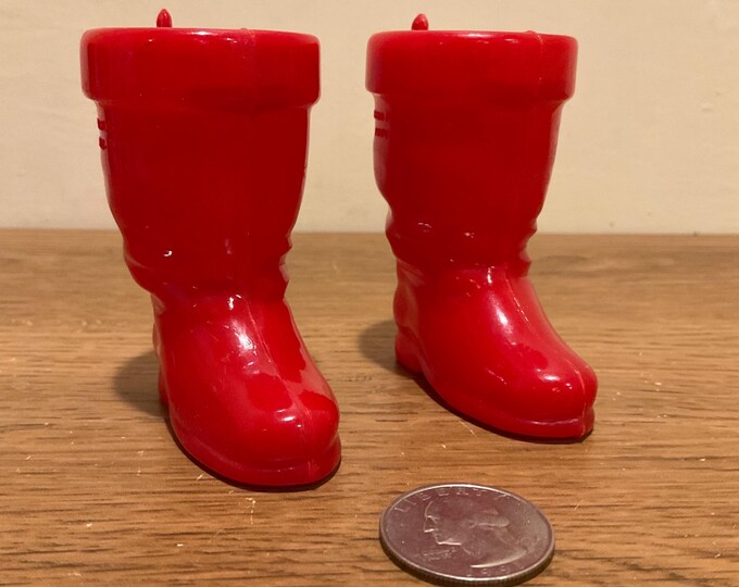 Vintage Rosbro Santa Boot Candy Holders and Christmas Tree Ornaments ...