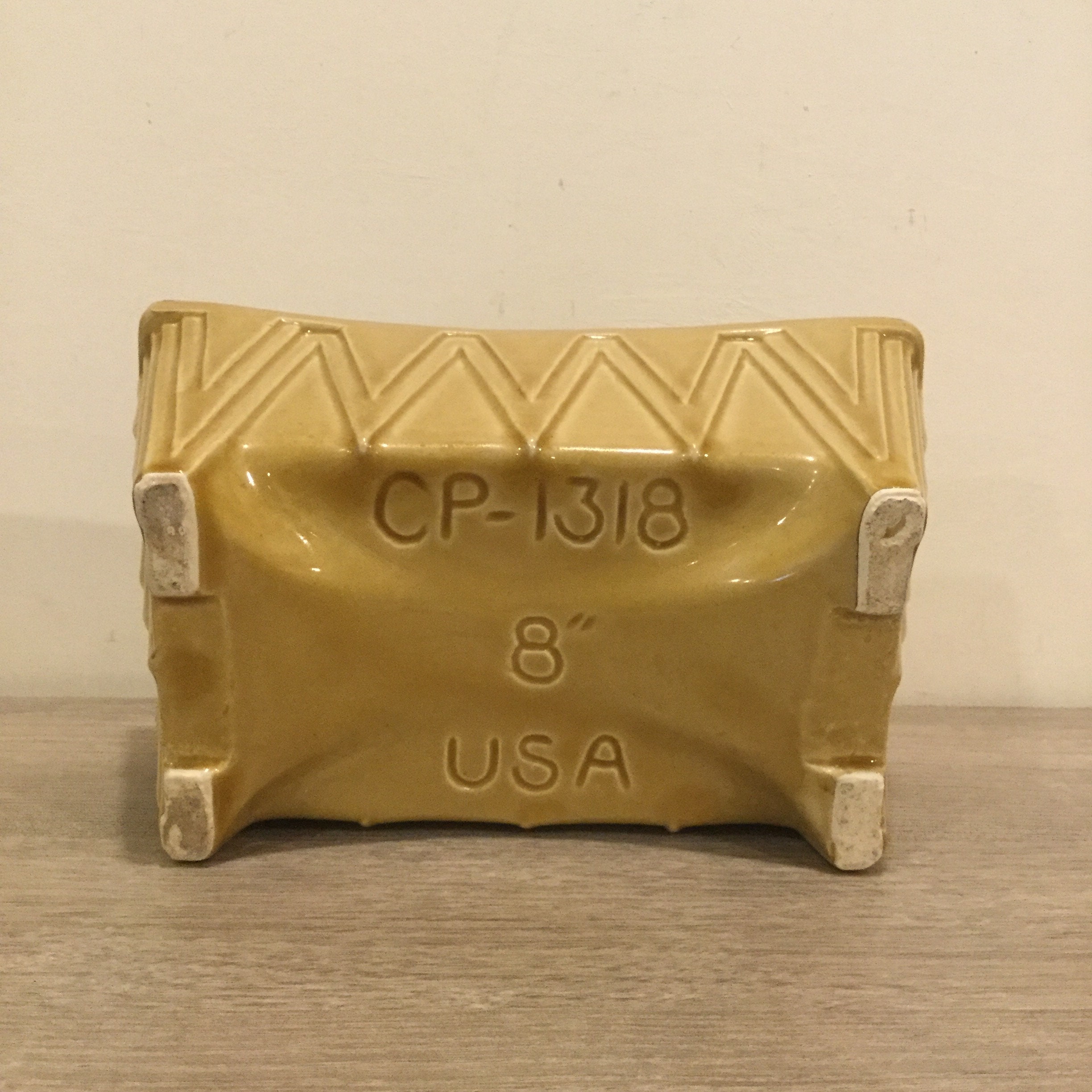 Vintage Mid Century 8 Gold Ceramic Cookson Pottery Planter | Etsy