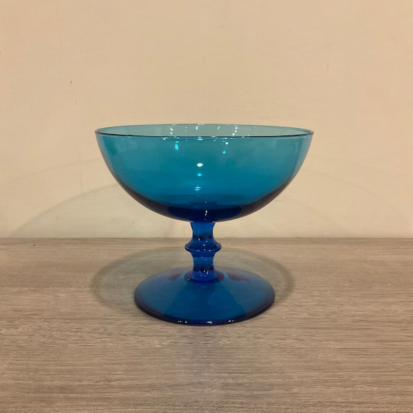 Blue Glass Compote - Etsy
