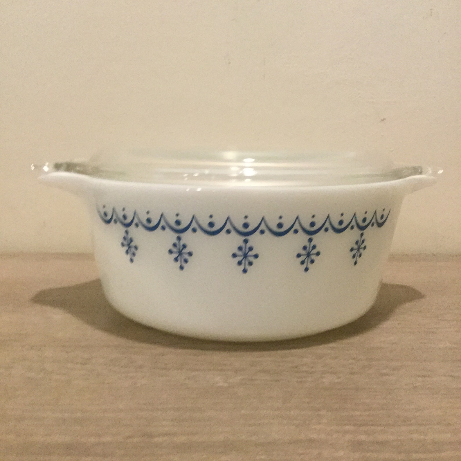 Vintage 1970s Snowflake Garland Pyrex With Lid White - Etsy