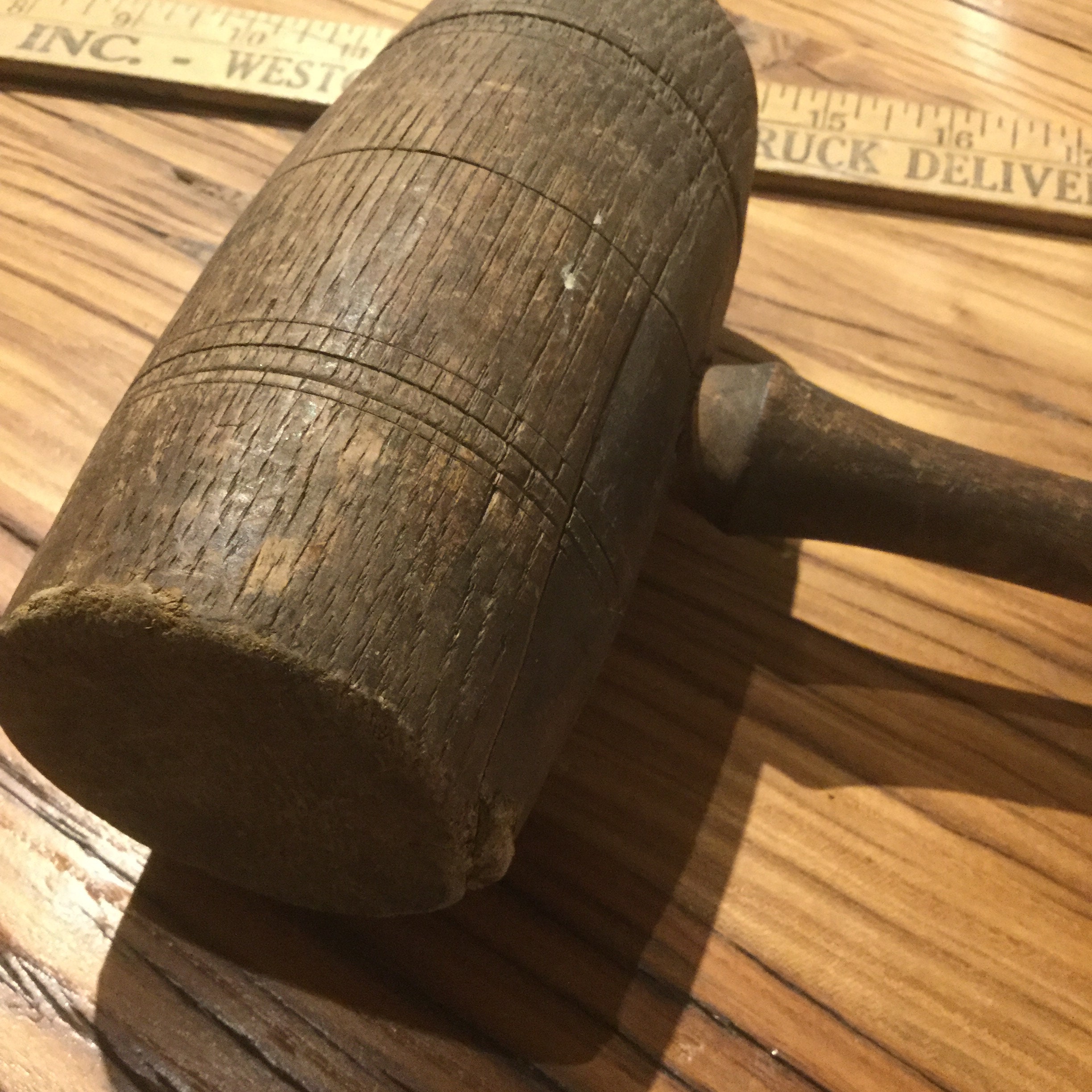 Vintage Wooden Mallet Carnival Game Mallet Rustic Wood Home - Etsy