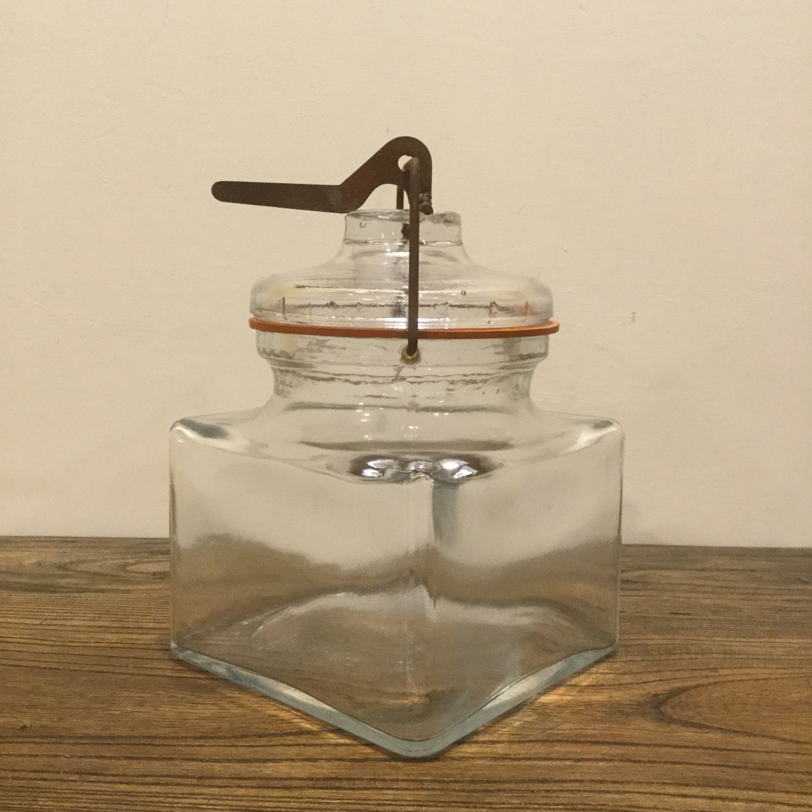Vintage Rustic Square Canning Jars With Unique Metal Latches - Etsy