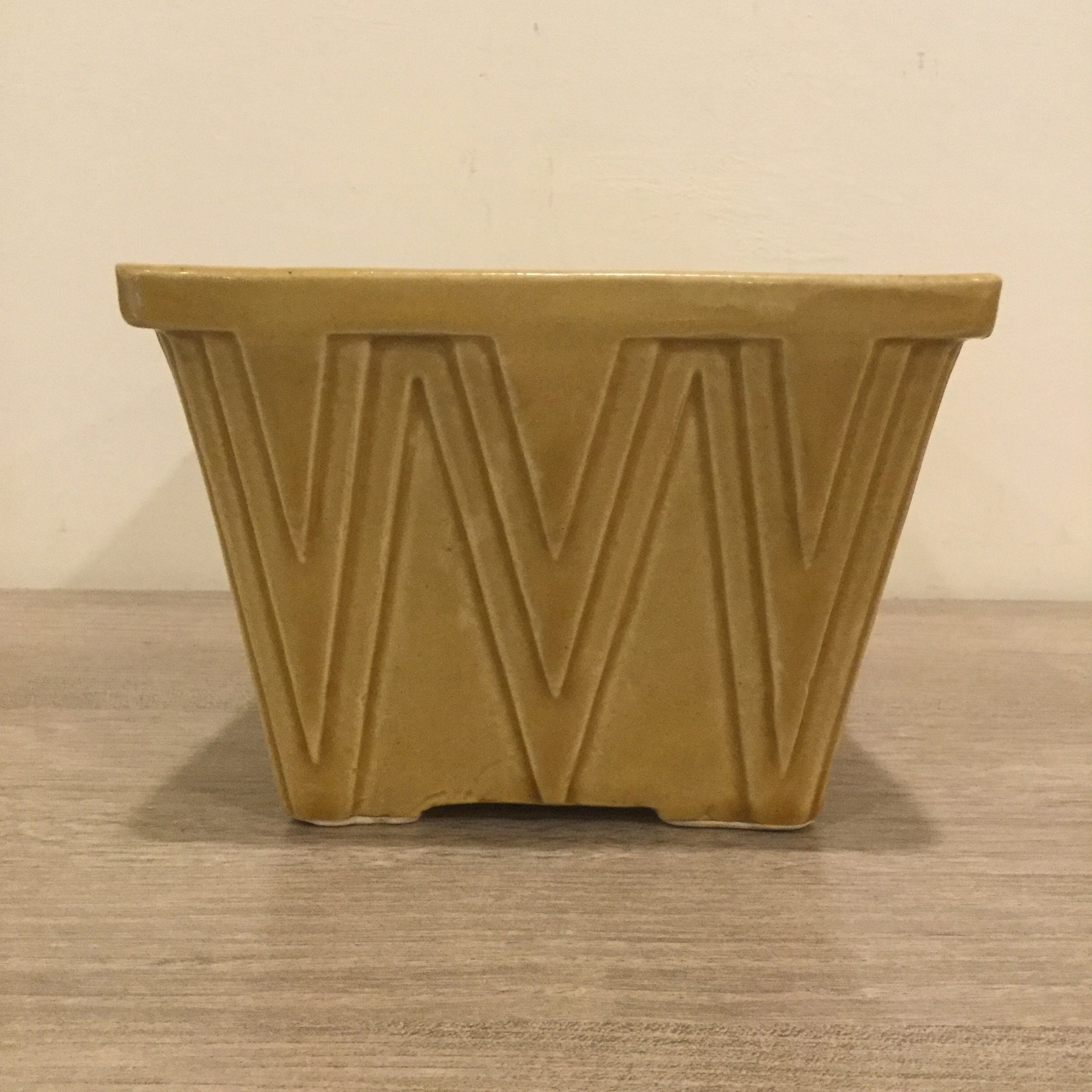 Vintage Mid Century 8 Gold Ceramic Cookson Pottery Planter | Etsy