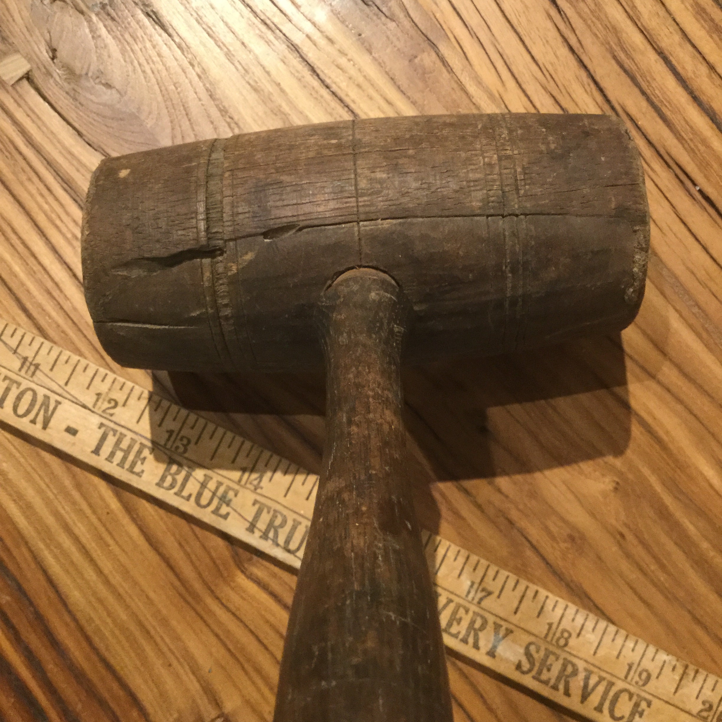 Vintage Wooden Mallet Carnival Game Mallet Rustic Wood Home - Etsy