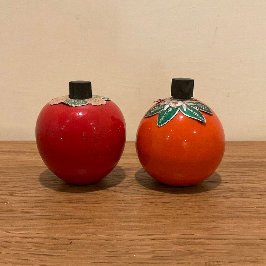 Vintage Bo Kay New York Fruit Perfume Bottle: Apple or Orange Vanity ...