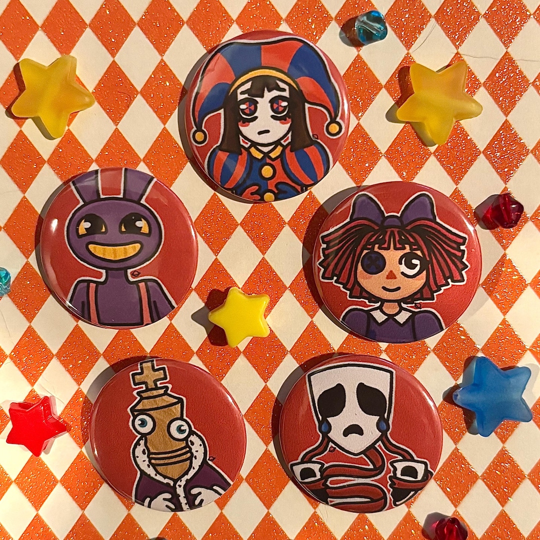 The Amazing Digital Circus Buttons - Etsy