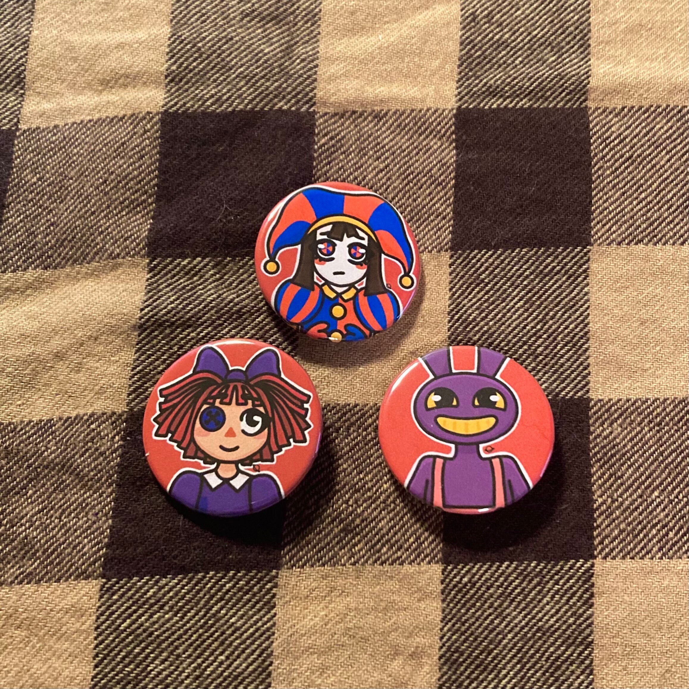 The Amazing Digital Circus Buttons - Etsy UK