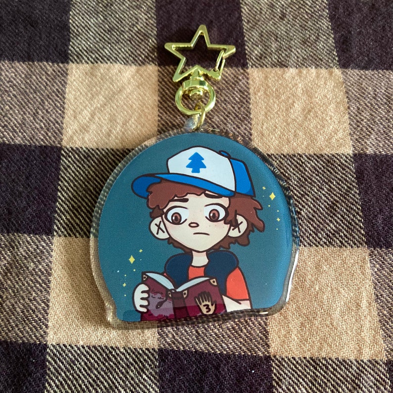 Gravity Falls Dipper & Mabel Acrylic Keychain - Etsy