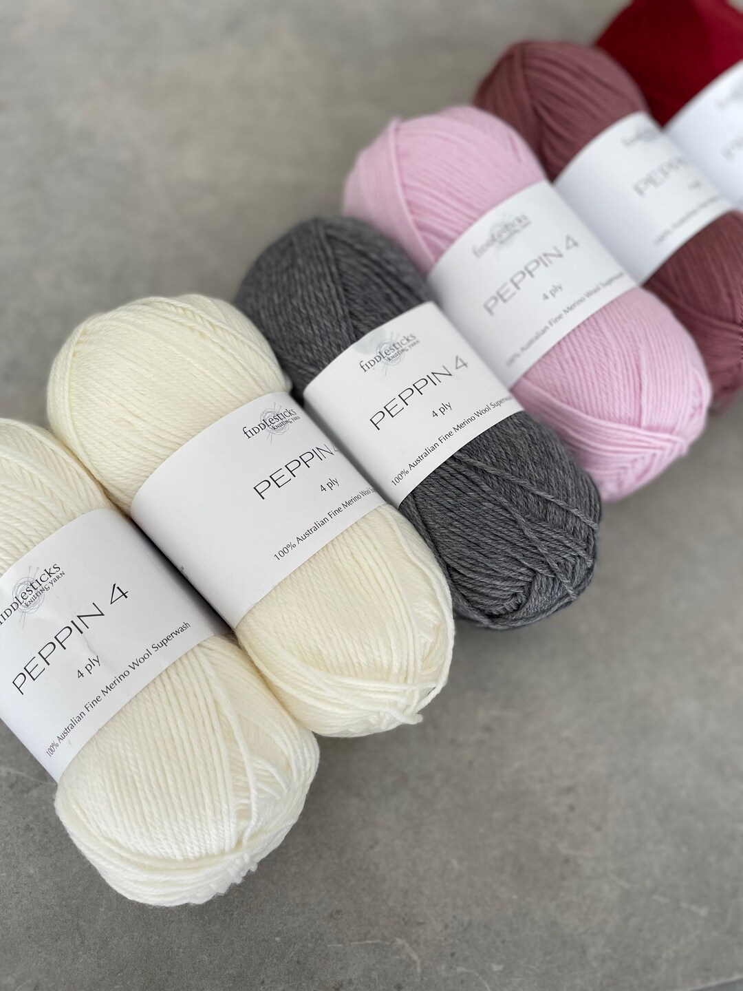 Fiddlesticks Peppin 4 - 100% Australian Fine Merino Wool - Etsy