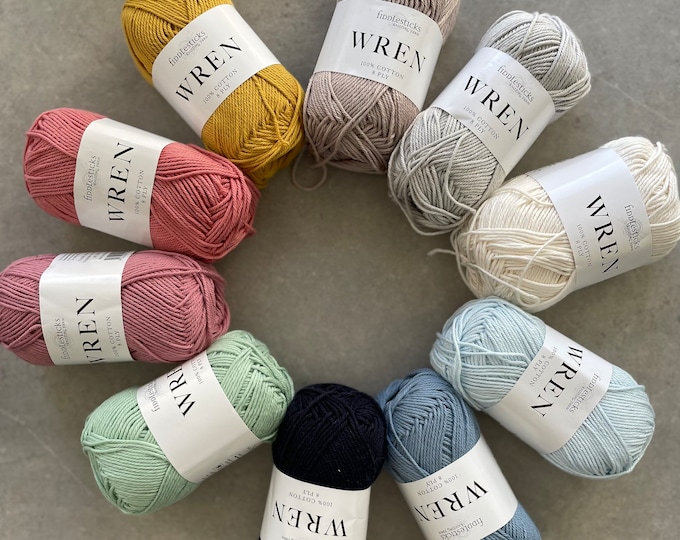Fiddlesticks Wren - 100% Cotton Yarn - Etsy